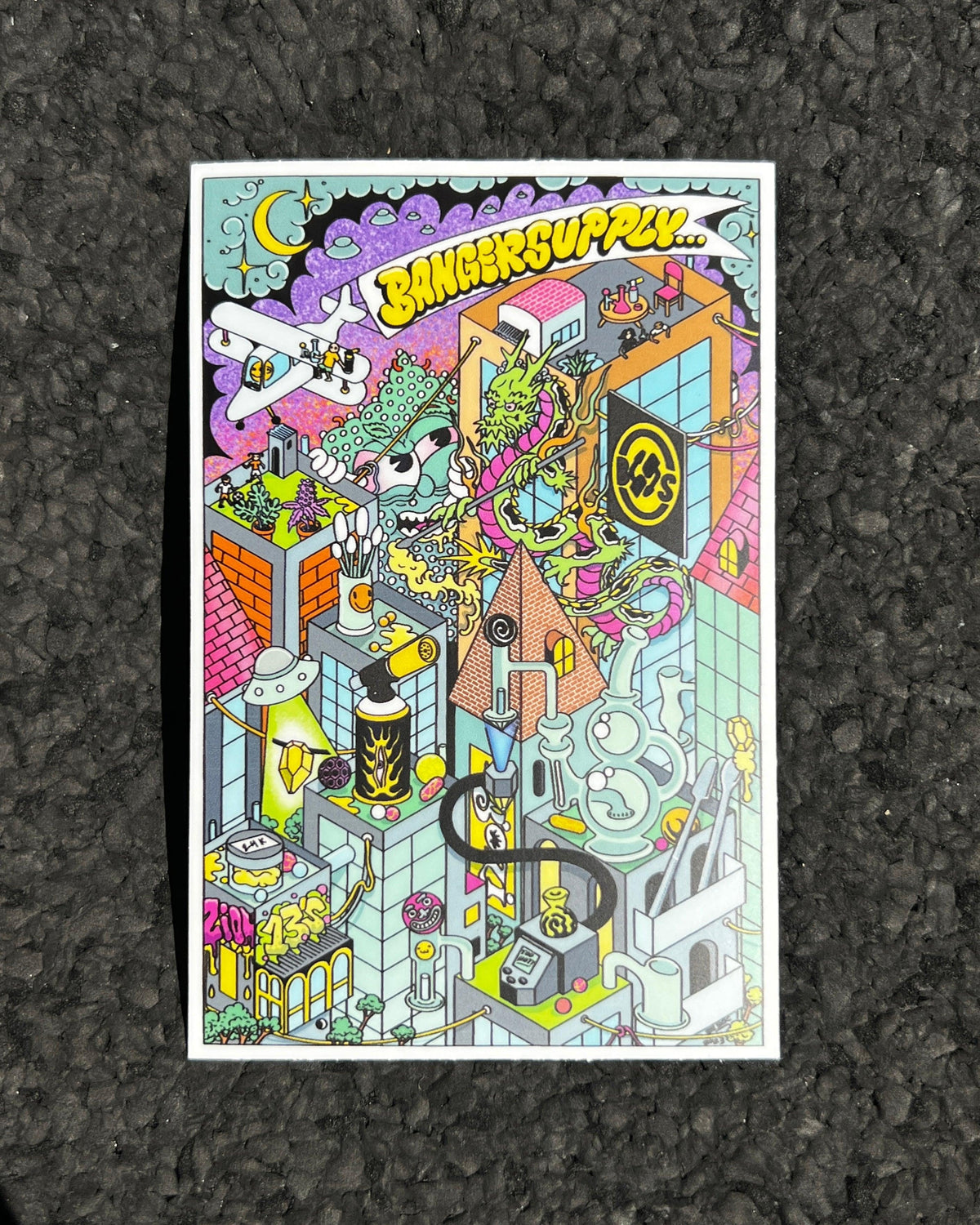 Terp City Sticker @eldoctorado x @banger.supply — Banger Supply Co.